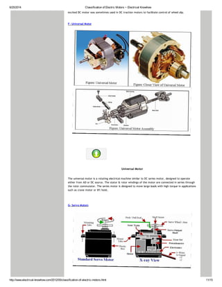 Classification of electric motors | PDF