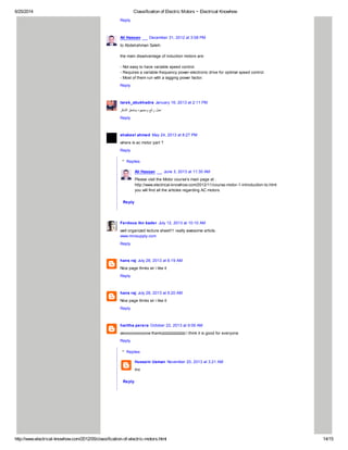 Classification of electric motors | PDF