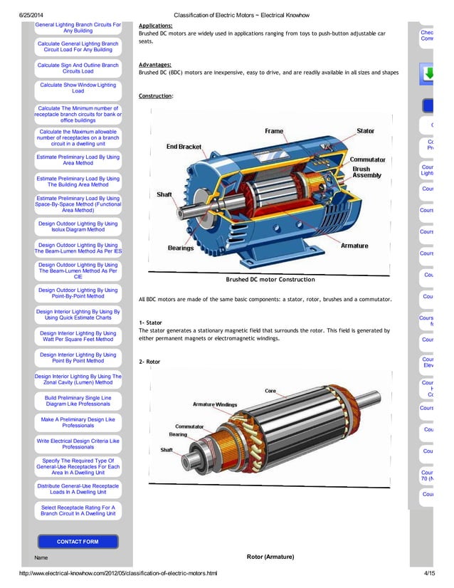 Classification of electric motors | PDF | Radio Control | Hobbies ...