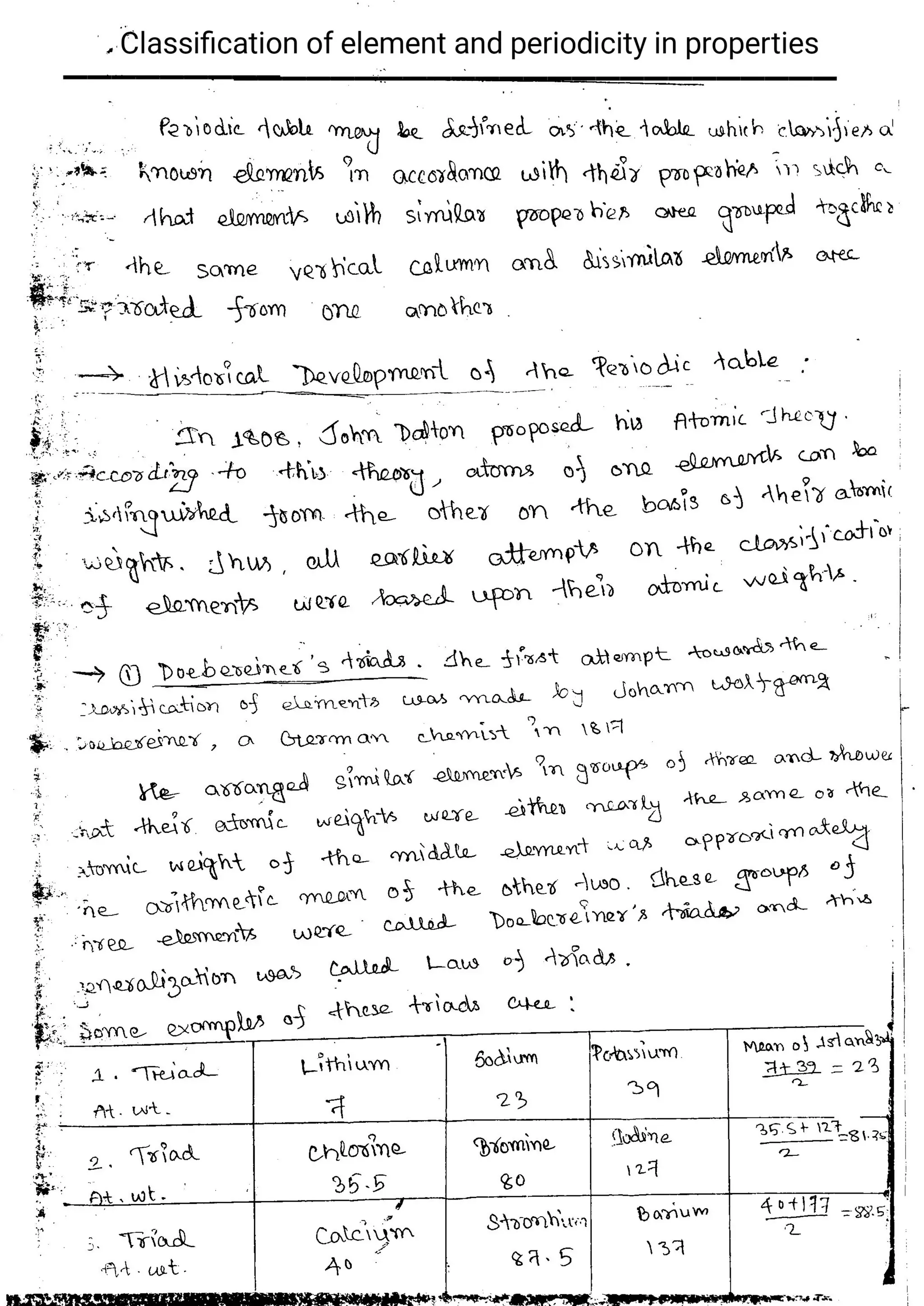 Classification of element and periodicity in properties by M MAB ® | PDF
