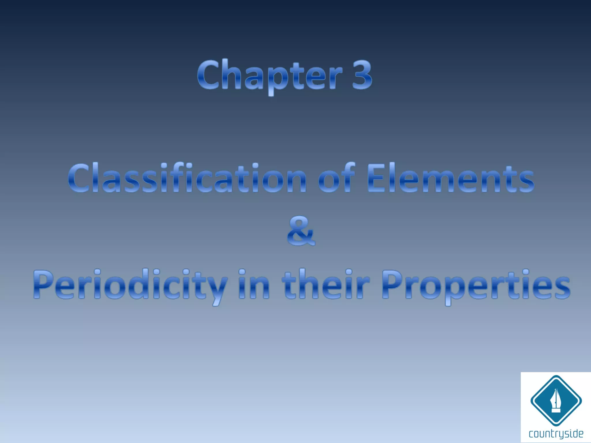 Classification of elements | PPT