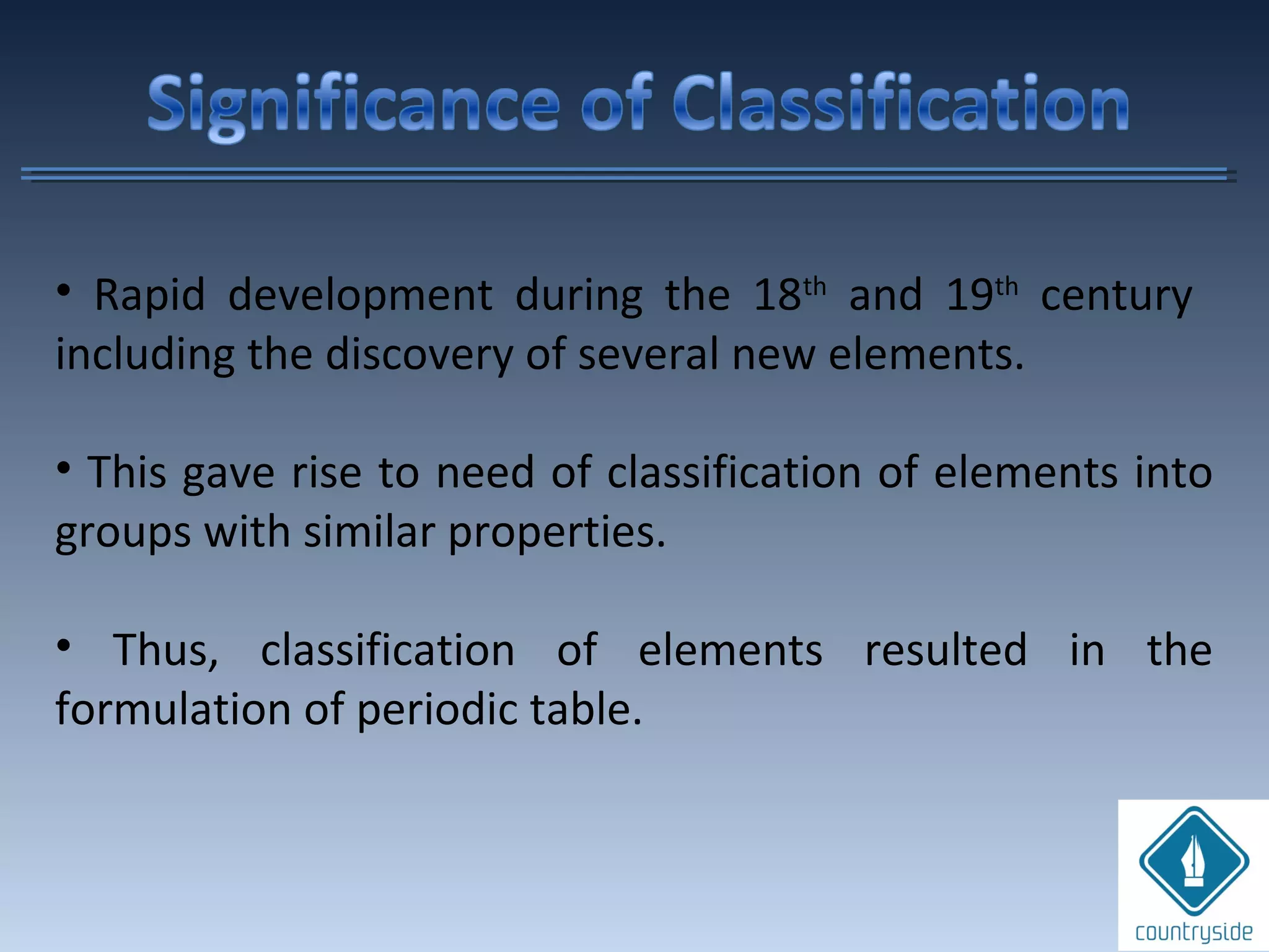 Classification of elements | PPT