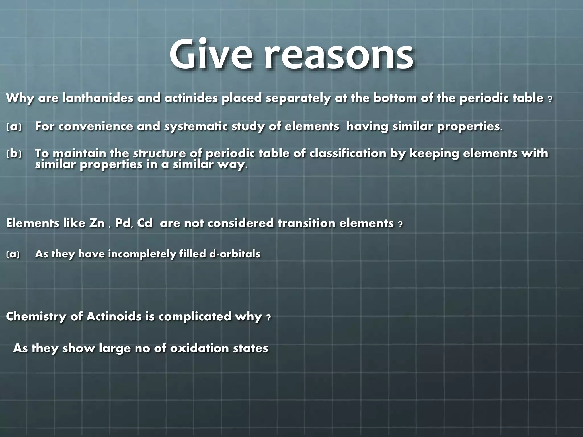 Classification of elements and periodicity in properties class 11th ...