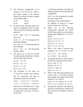 Classification of elements and periodicity in properties | PDF