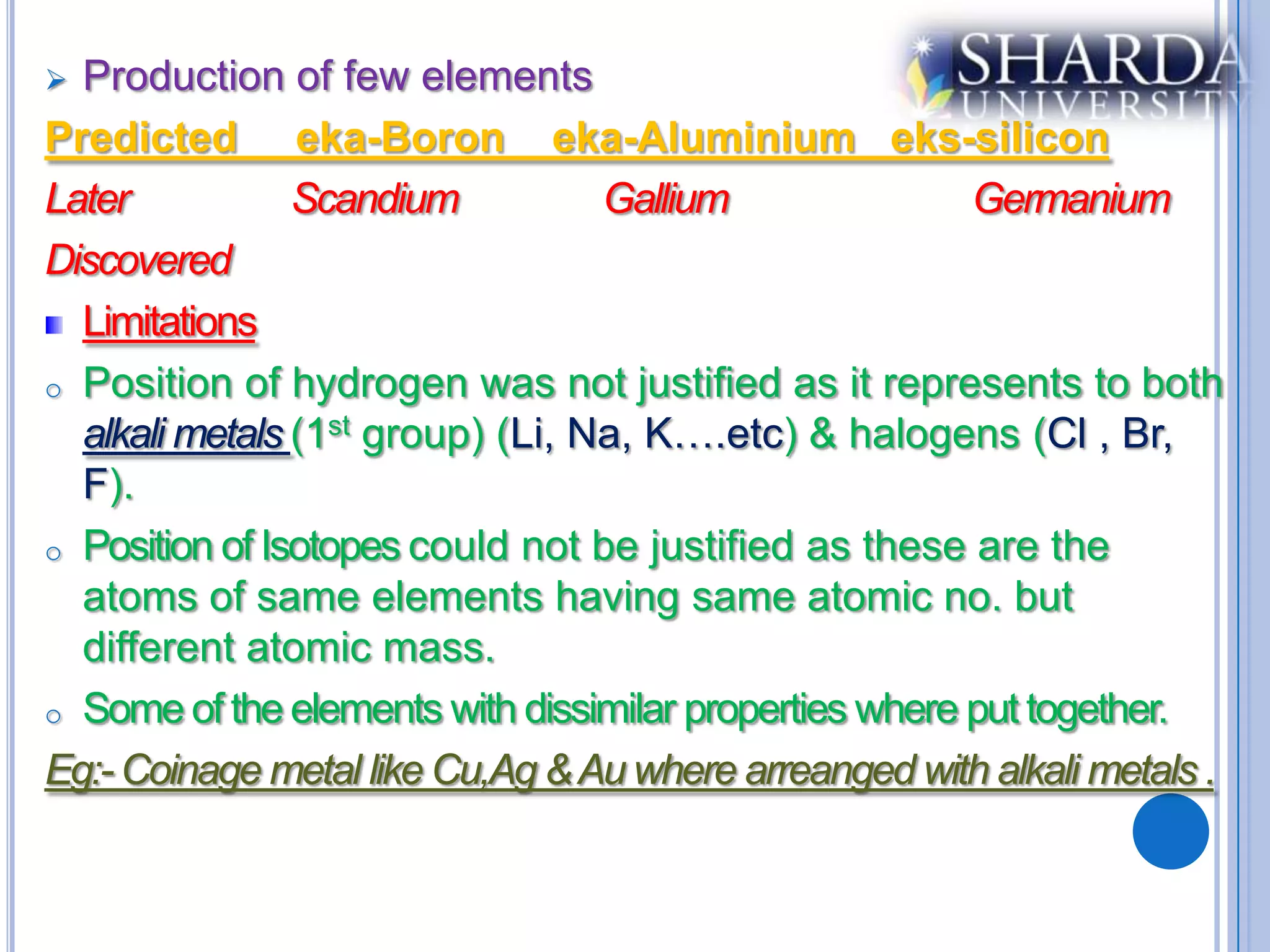 Classification of elements & periodicity in properties | PPTX