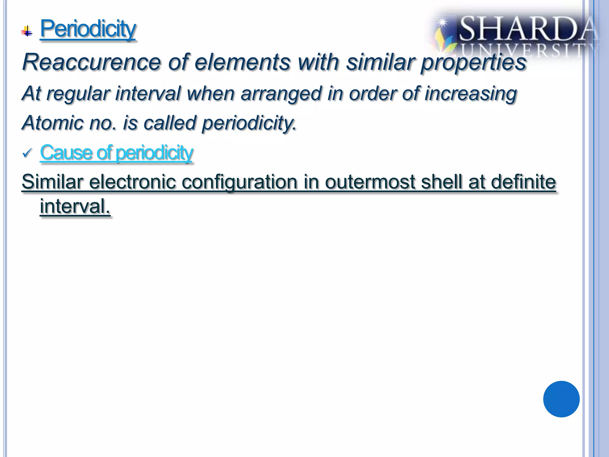 Classification of elements & periodicity in properties | PPTX