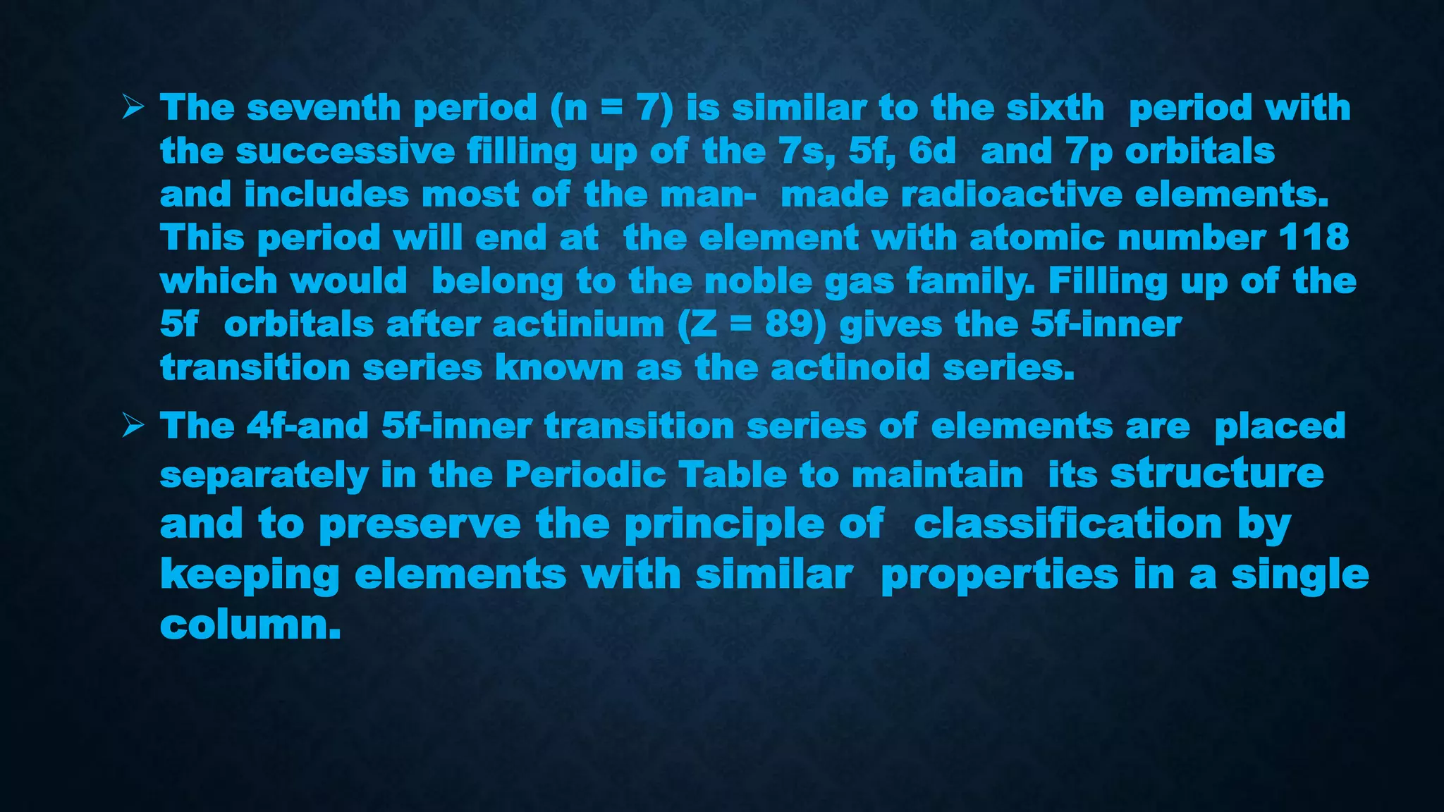 Classification of elements, unit iii class 11 | PDF