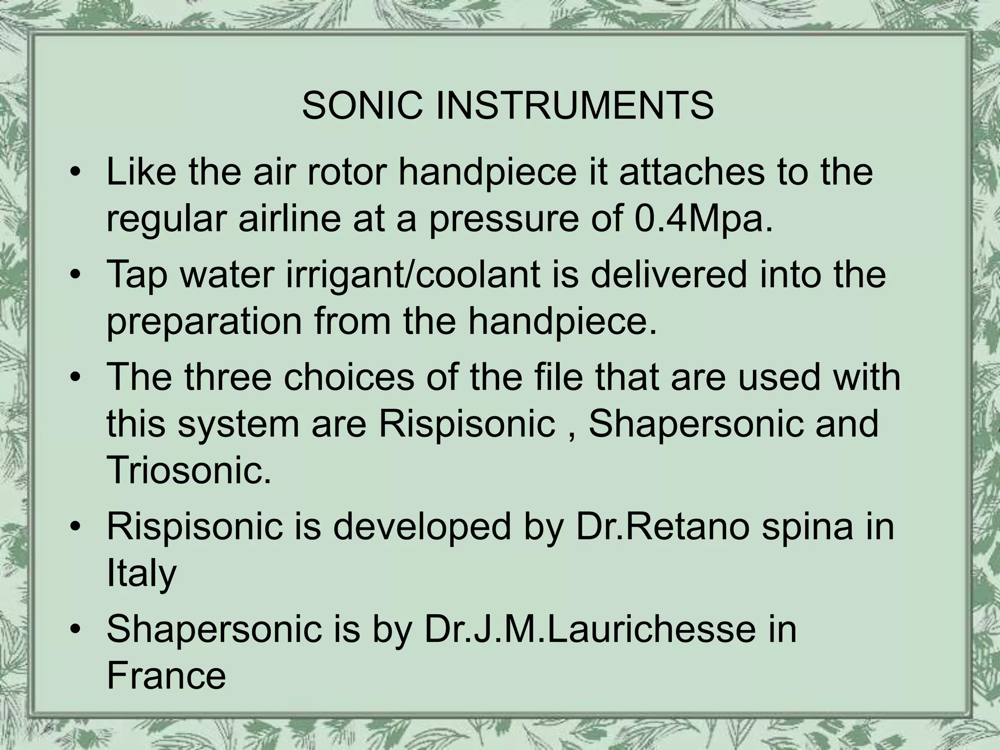 CLASSIFICATION OF ENDO INSTRUMENTS | PPT
