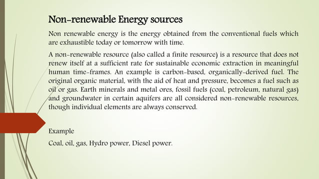 Classification of energy | PPTX