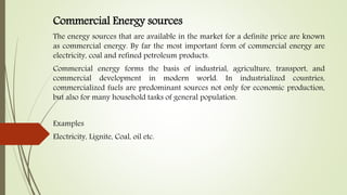 Classification of energy | PPTX
