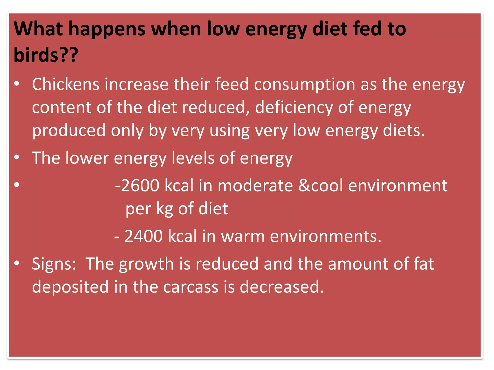 Classification of energy related to poultry | PPTX