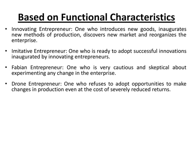 Classification of Entrepreneurs and its importance | PPT