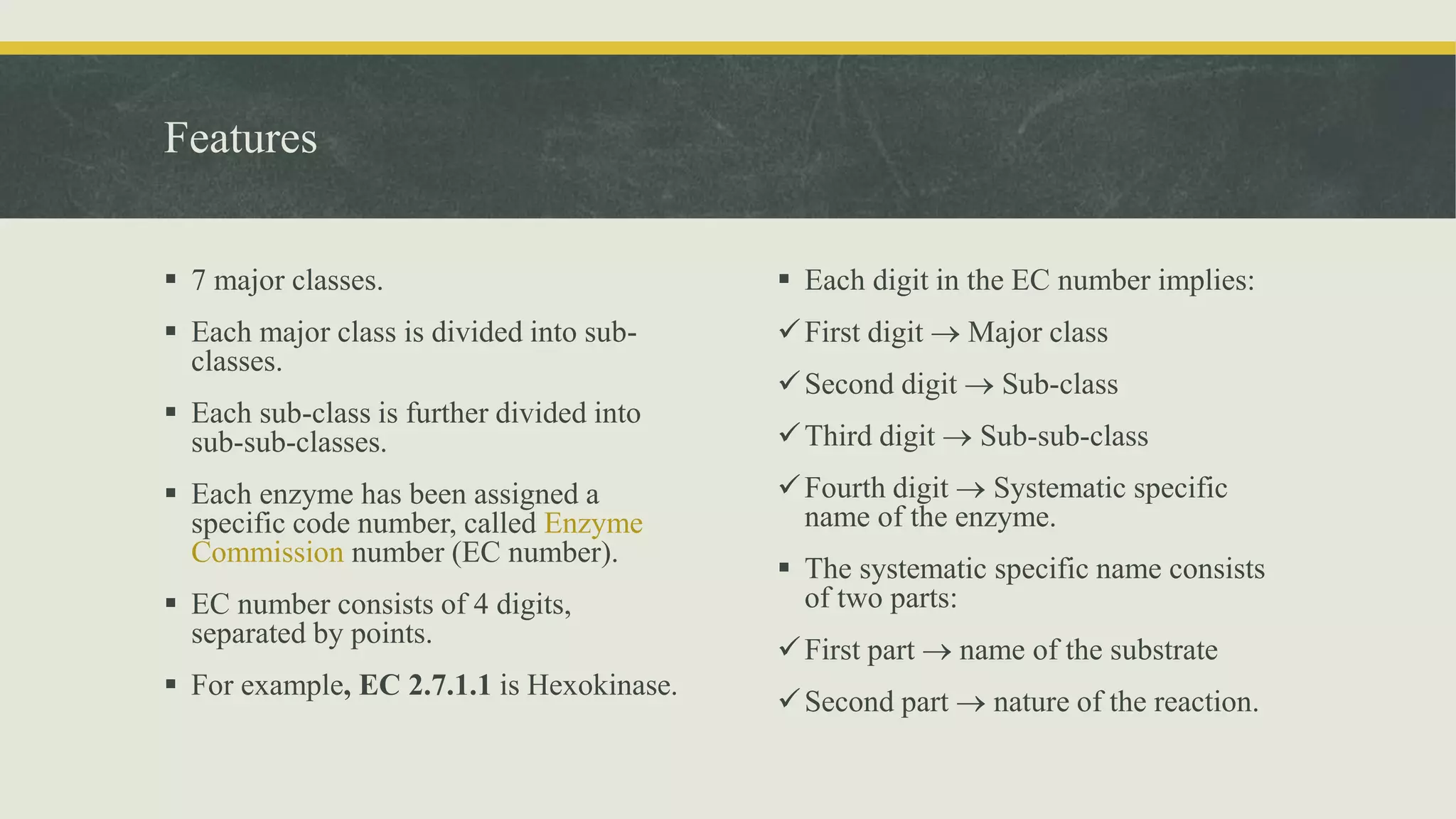 Classification of enzymes | PPTX