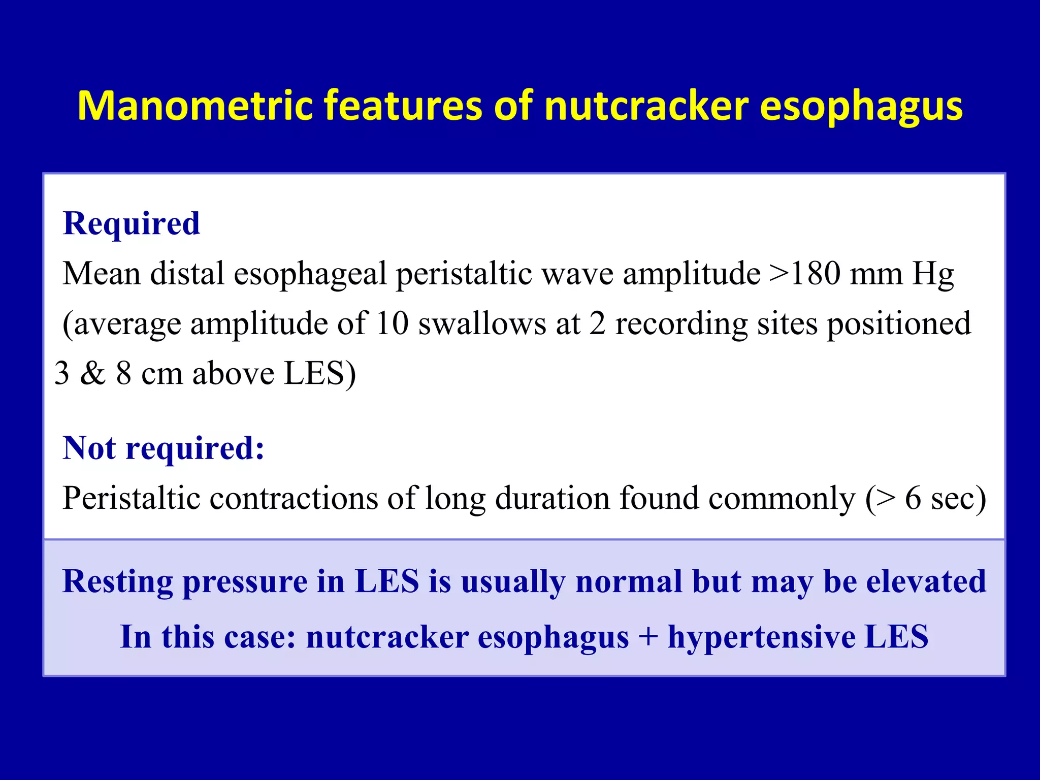 Classification of esophageal motility disorders | PPTX