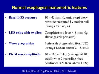 Classification of esophageal motility disorders | PPTX