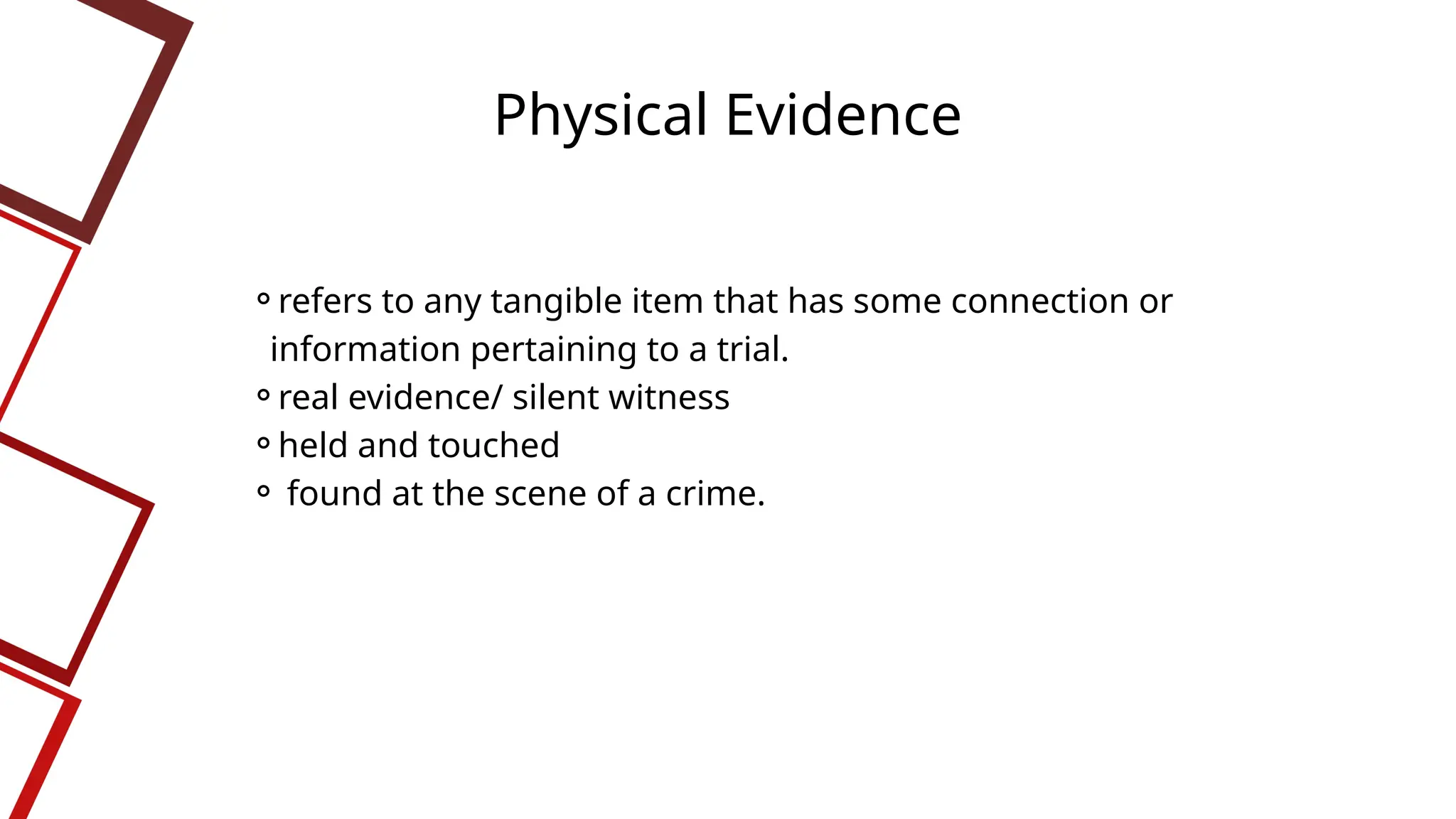 Classification of evidence in Forensic Science.pptx
