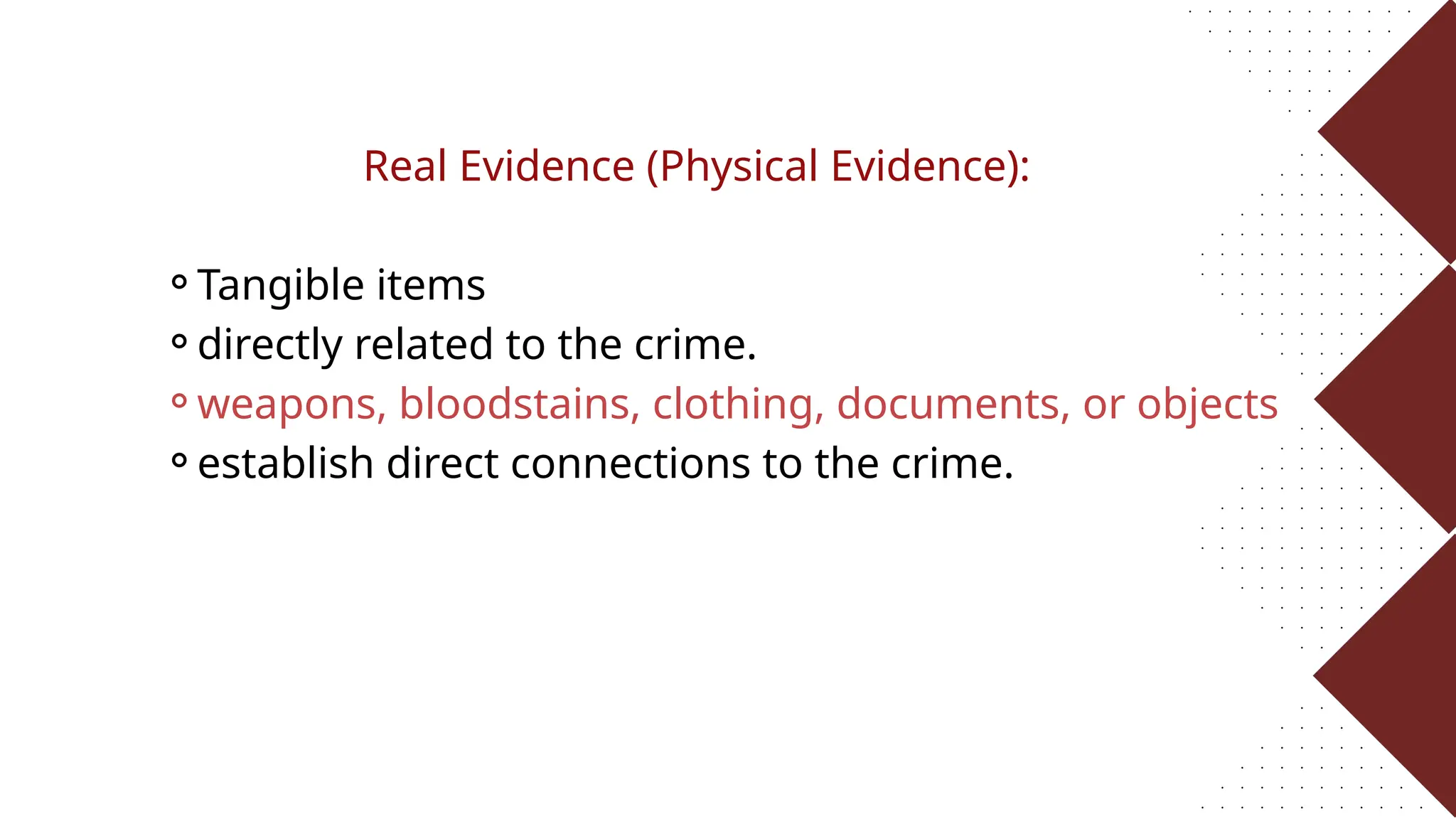 Classification of evidence in Forensic Science.pptx