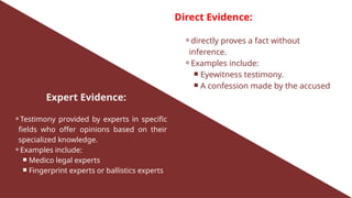 Classification of evidence in Forensic Science.pptx