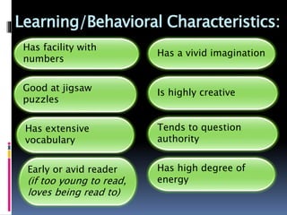 Classification of Exceptionalities(Children with Special Needs) | PPTX