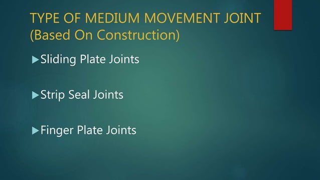 Classification of expansion joints | PPTX | Physics | Science