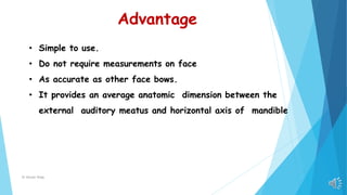 Classification of facebow | PPTX