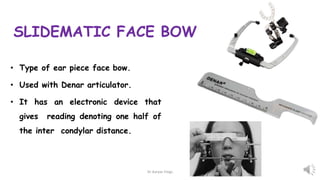 Classification of facebow | PPTX