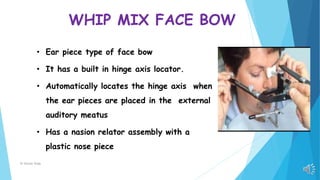 Classification of facebow | PPTX
