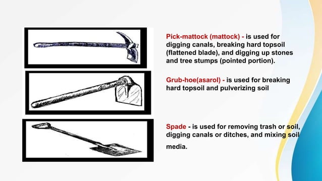 CLASSIFICATION OF FARM TOOLS- TLE Agricrops Production.pptx ...