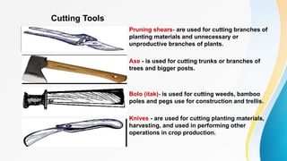 CLASSIFICATION OF FARM TOOLS- TLE Agricrops Production.pptx