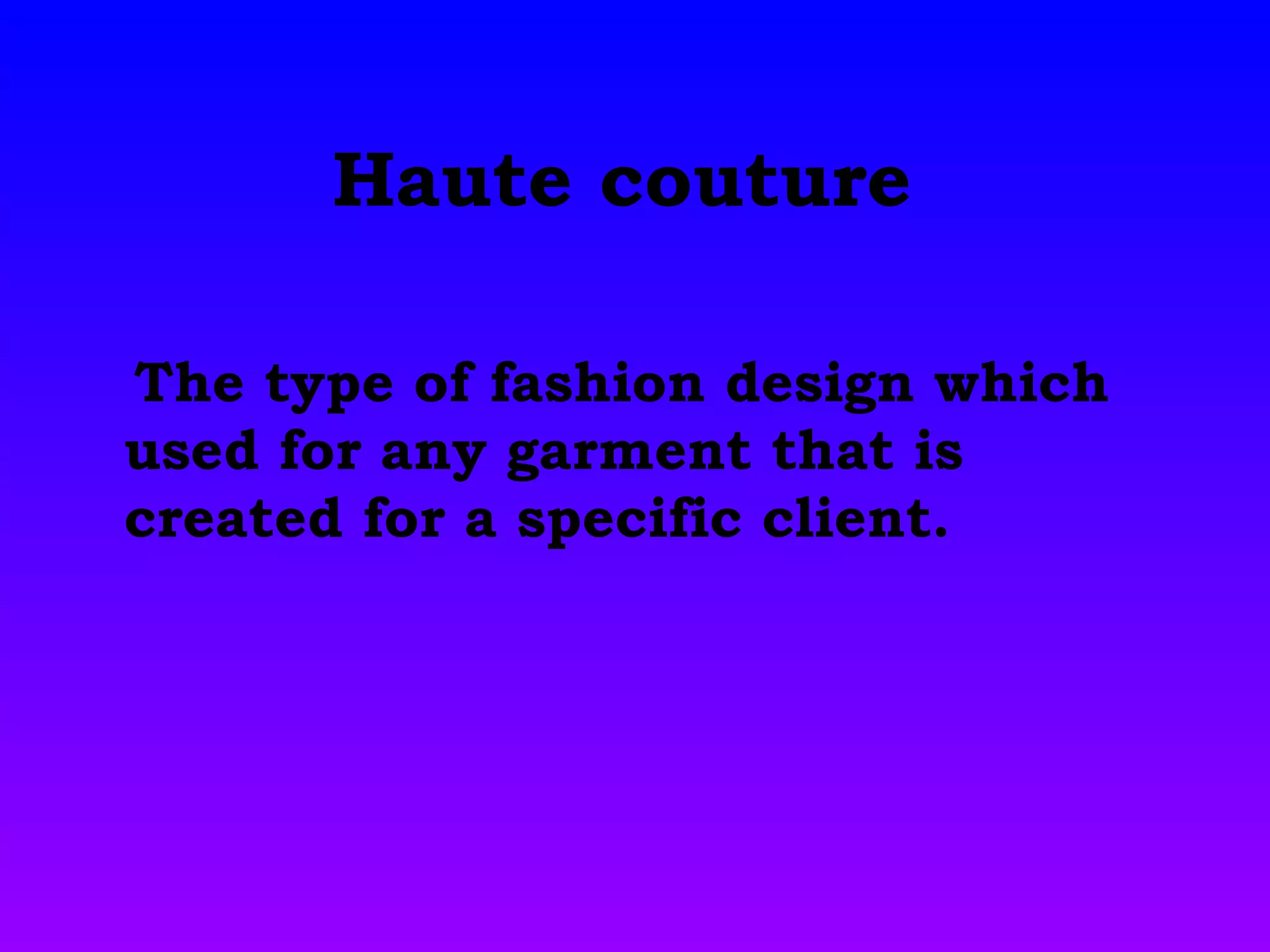 Classification of fashion | PPT