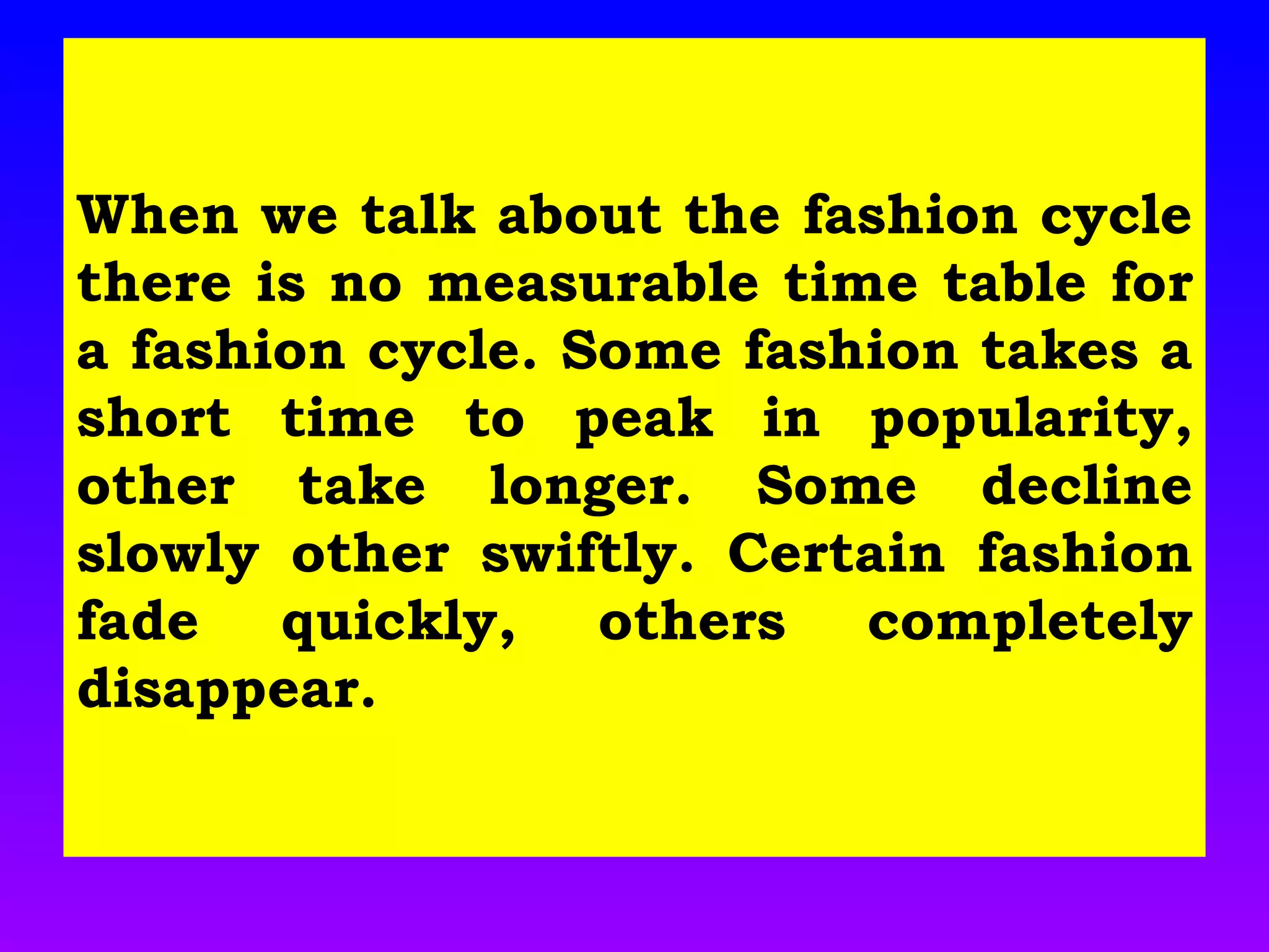 Classification of fashion | PPT