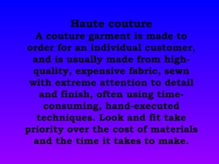 Classification of fashion | PPT