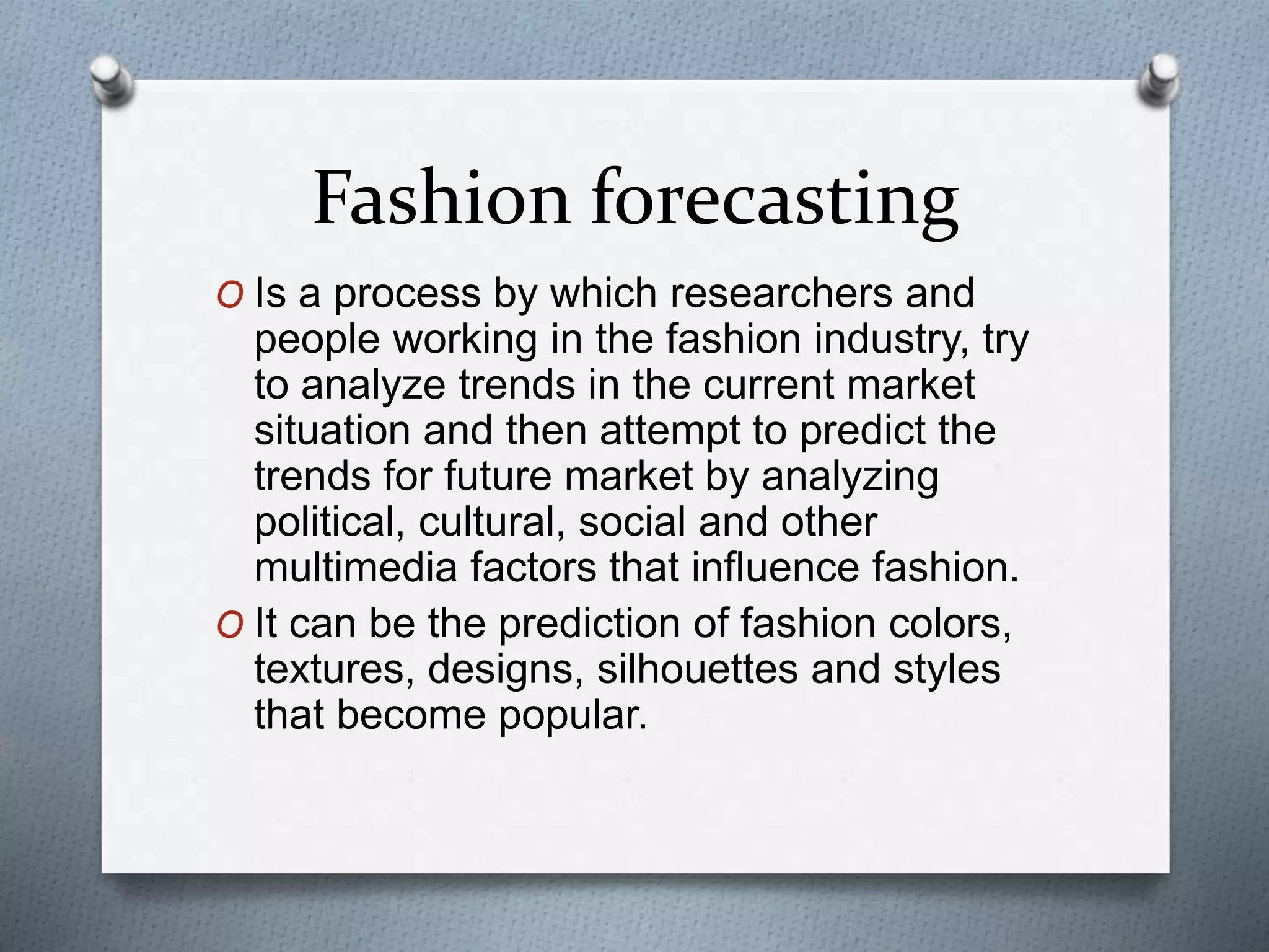 Classification of fashion | PPTX