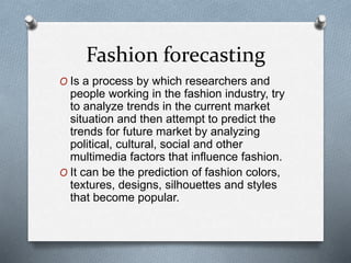 Classification of fashion | PPTX