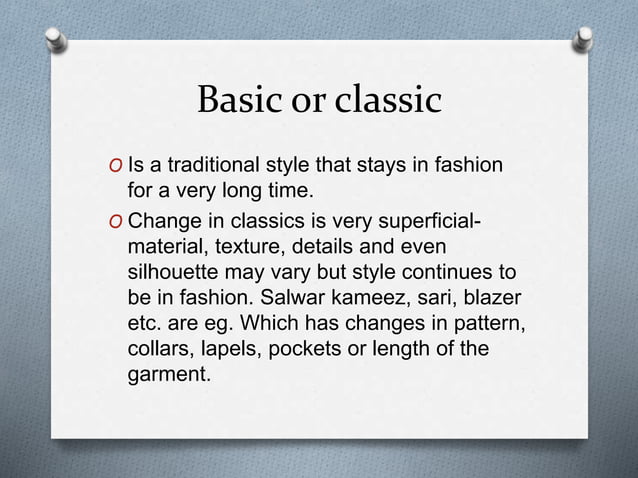 Classification of fashion | PPTX | Fashion Trends | Style & Fashion