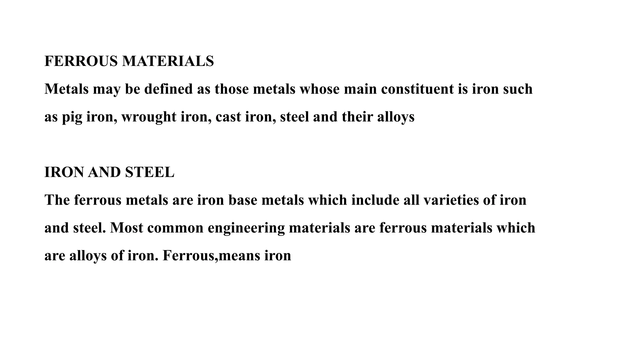 Classification of ferrous materials | PDF