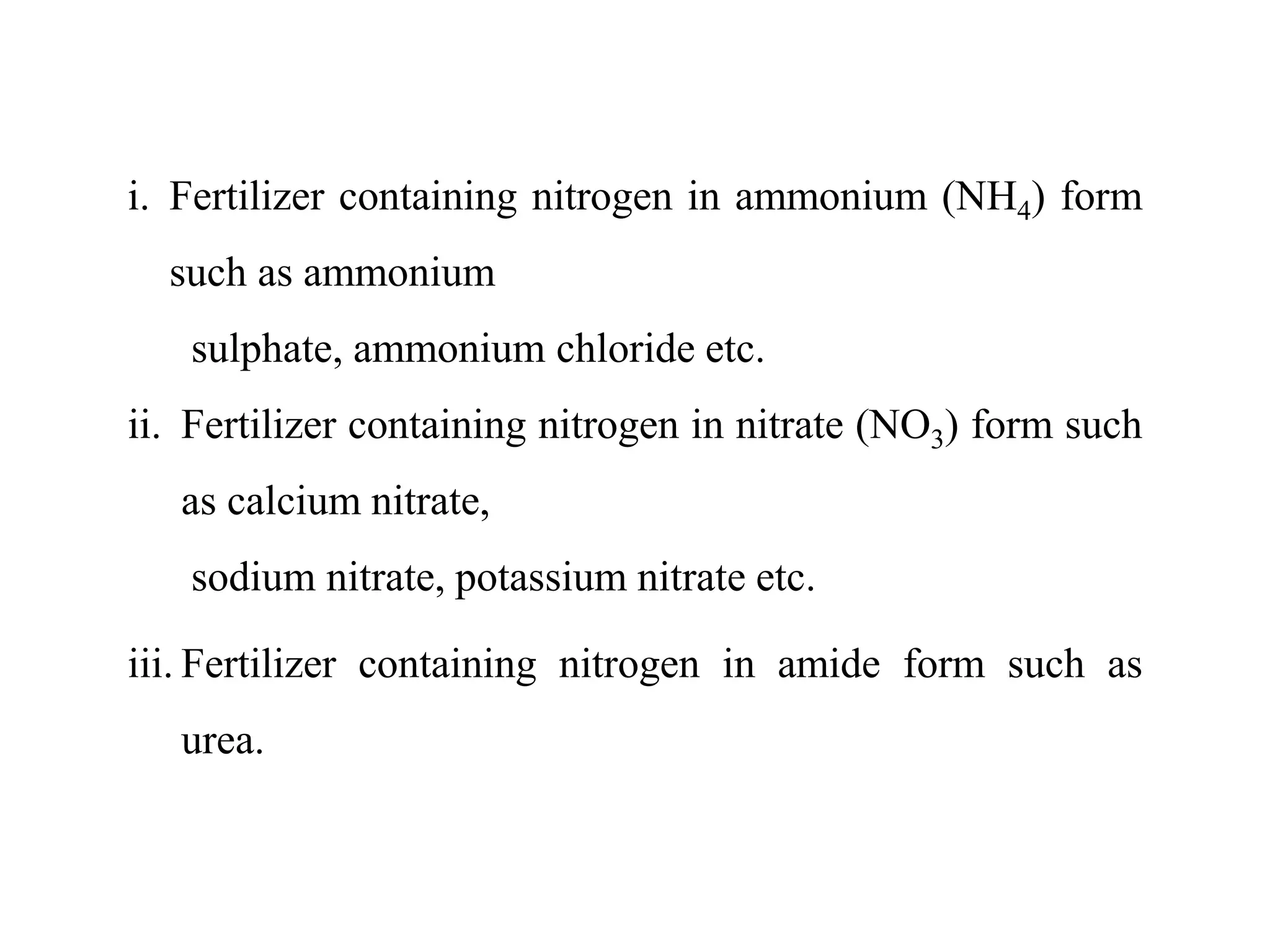 Classification of fertilizers | PDF