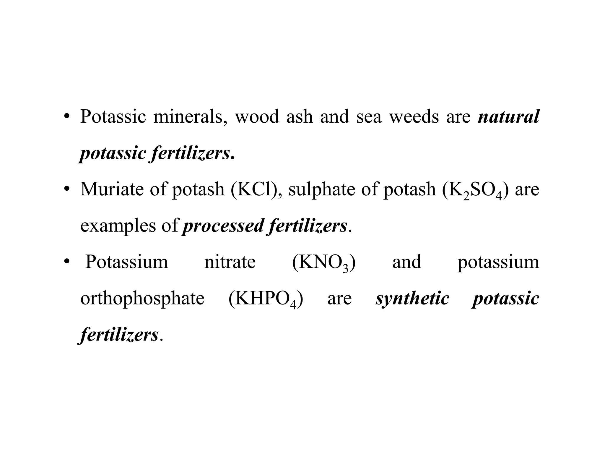 Classification of fertilizers | PDF