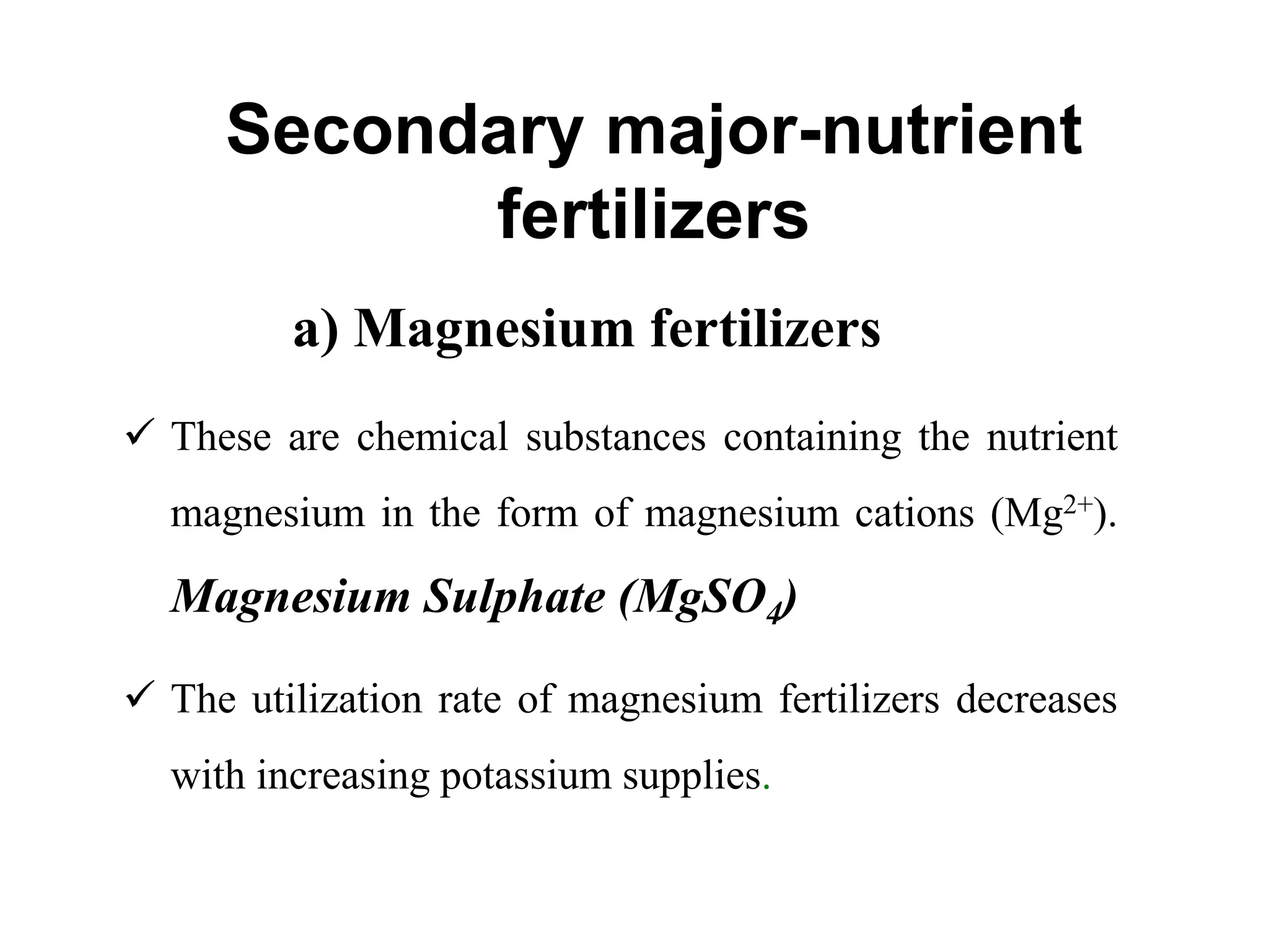 Classification of fertilizers | PDF