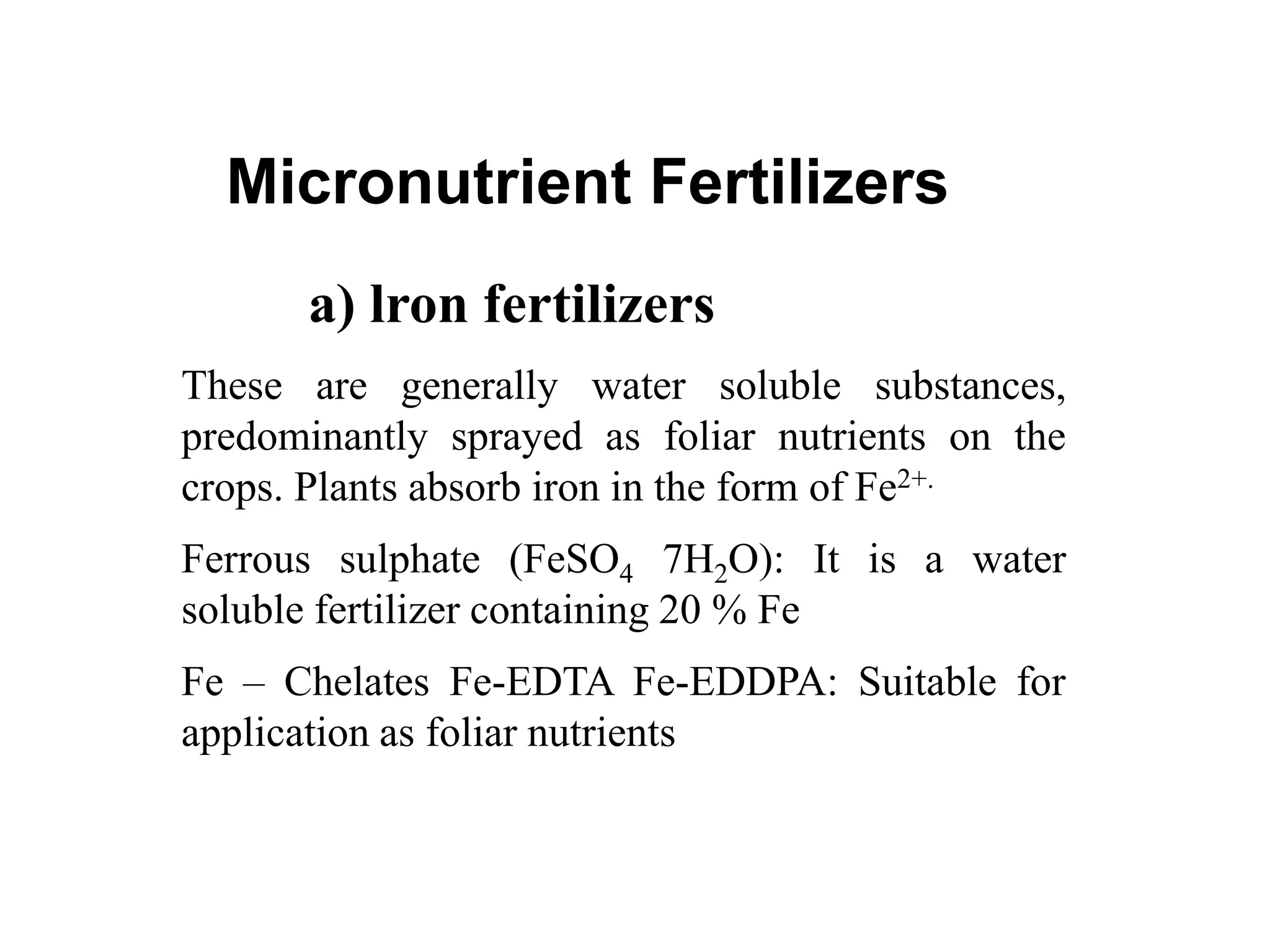 Classification of fertilizers | PDF