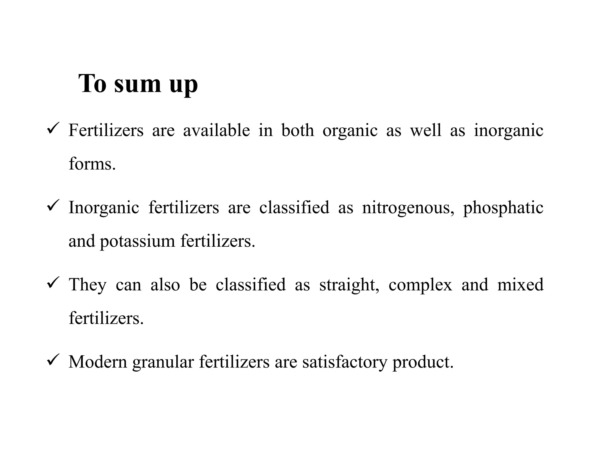 Classification of fertilizers | PDF