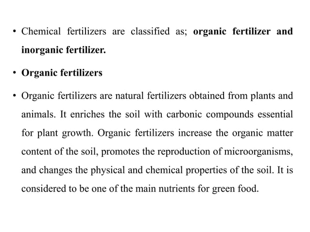 Classification of fertilizers | PDF