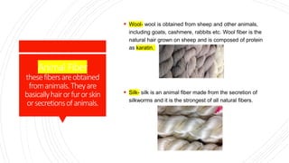 Classification of fibers | PPTX