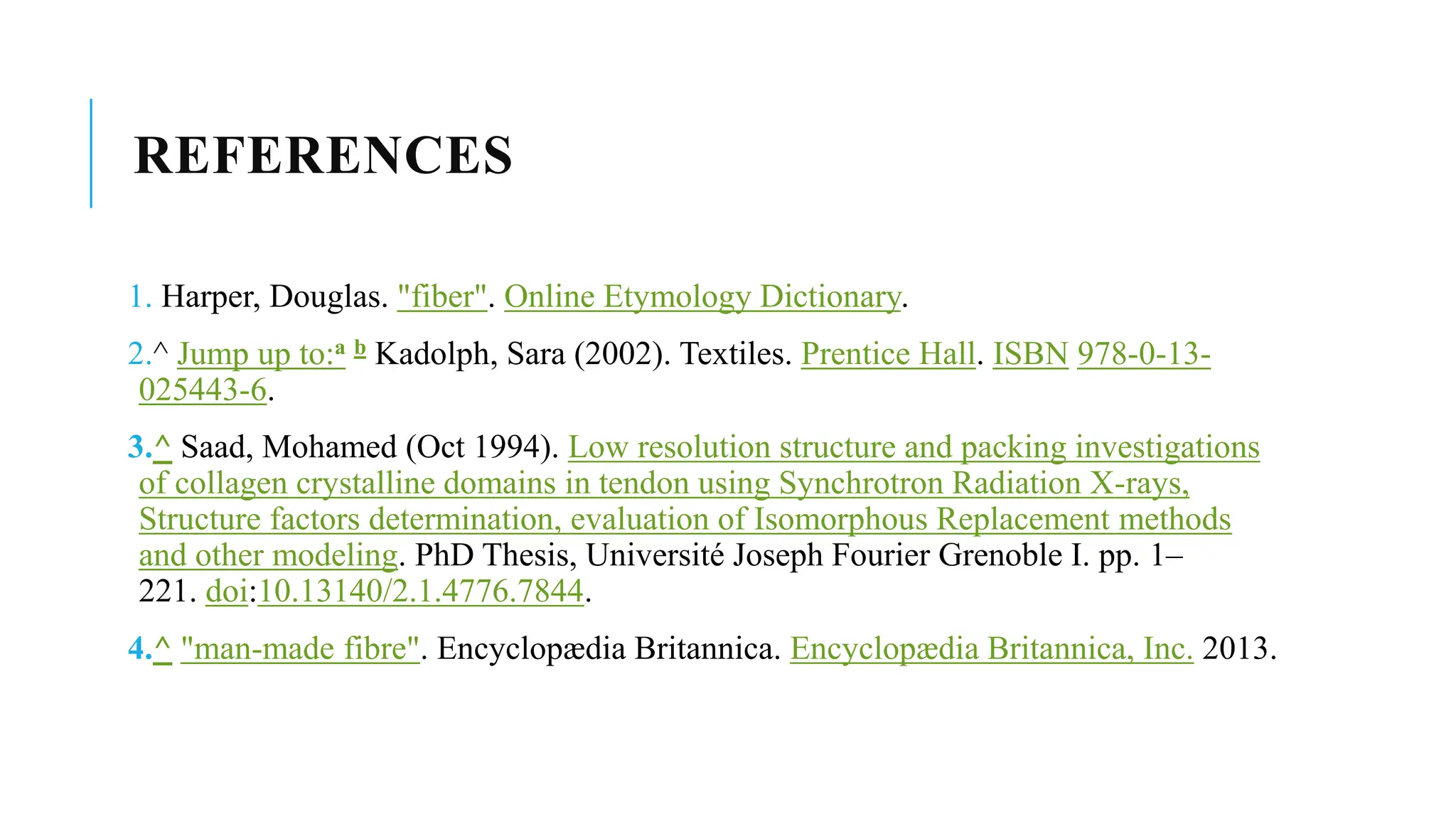 Classification of fibers and their matching properties.pptx | Chemistry ...