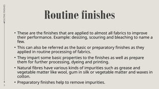 classification of finishes, types, explanation | PPTX