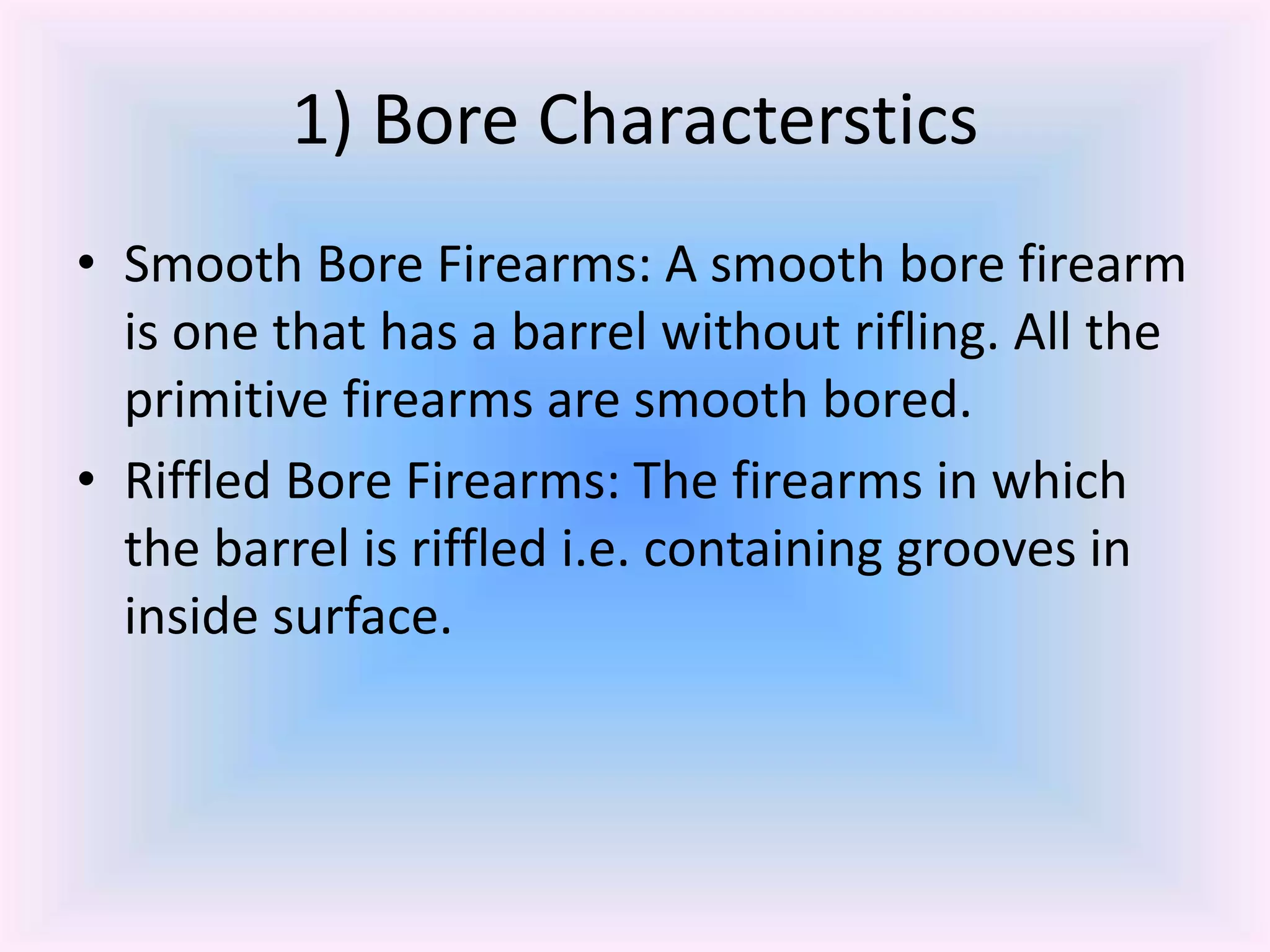 Classification of firearms | PPTX