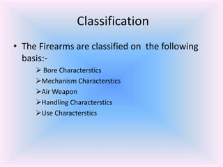 Classification of firearms | PPTX