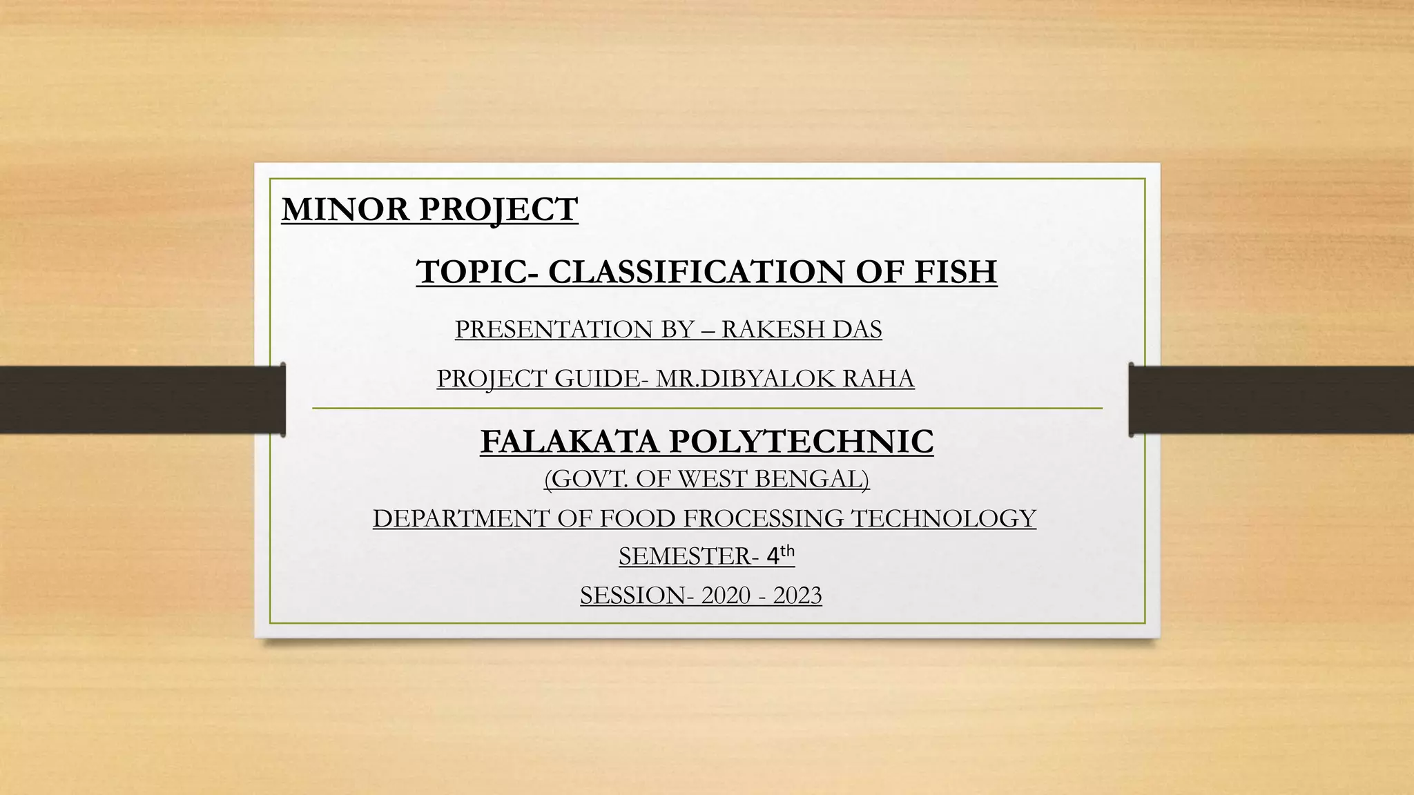 CLASSIFICATION OF FISH. PPT.pptx