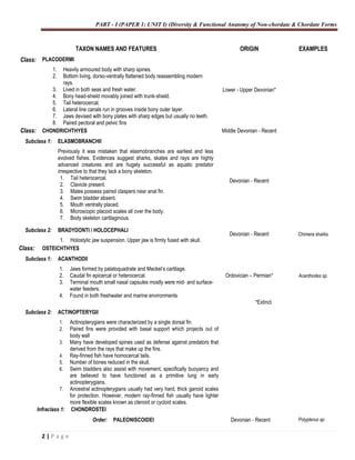 CLASSIFICATION OF FISHES in details all describe | PDF