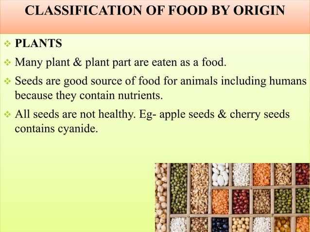 Classification of food | PPTX